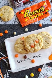 Gluten-Free White Chocolate Candy Corn Cookies - MI Gluten Free Gal