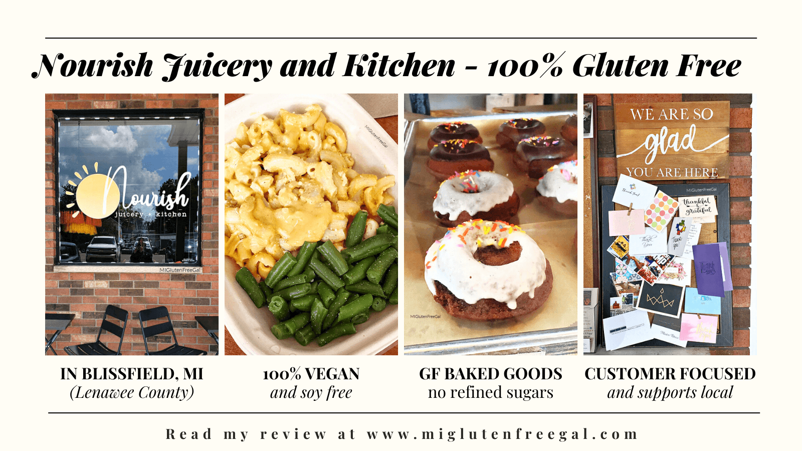 Nourish Juicery and Kitchen - 100% Gluten Free - MI Gluten Free Gal