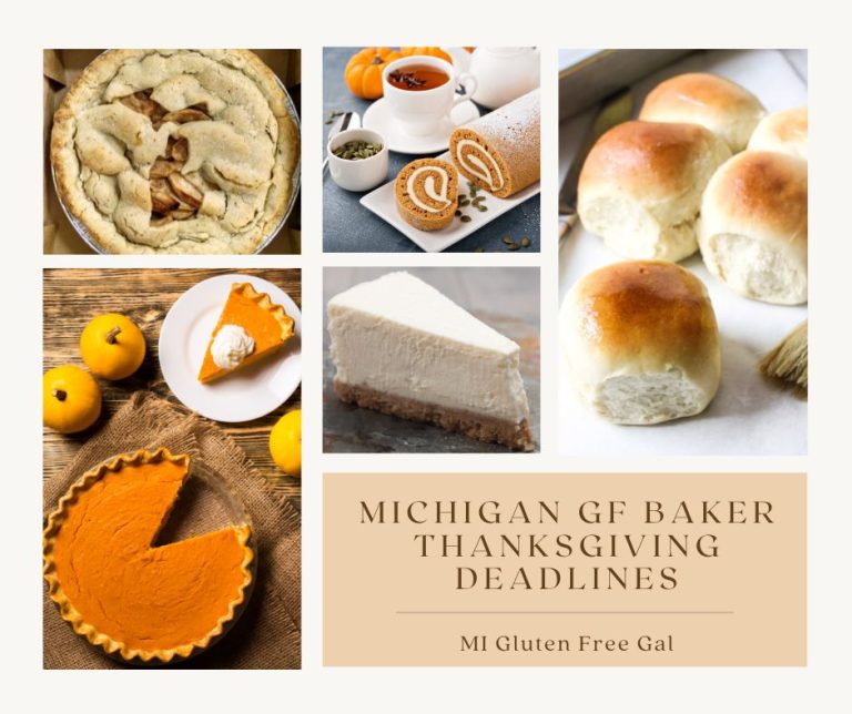 Thanksgiving Menus and Deadlines from Michigan Gluten Free Bakers - MI ...