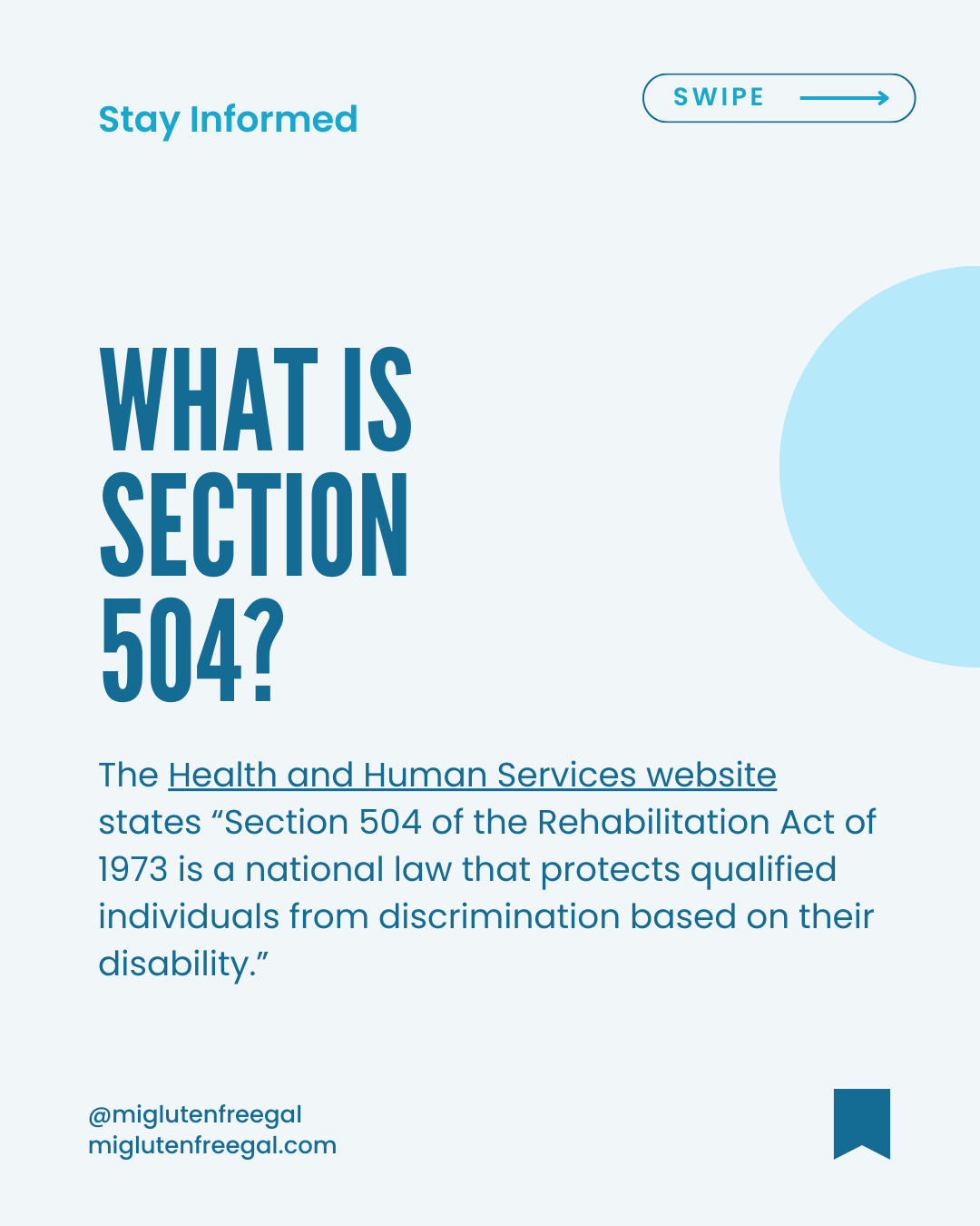 Section 504 - Celiac Disease Edition - MI Gluten Free Gal