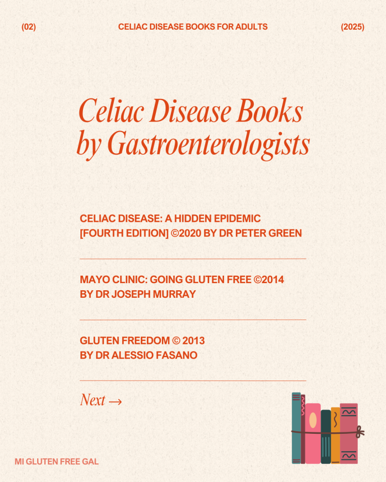 Celiac Disease Books for Adults - MI Gluten Free Gal