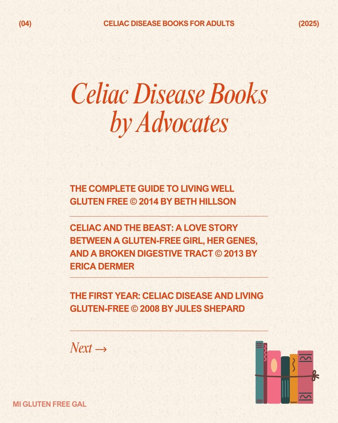 Celiac Disease Books for Adults - MI Gluten Free Gal